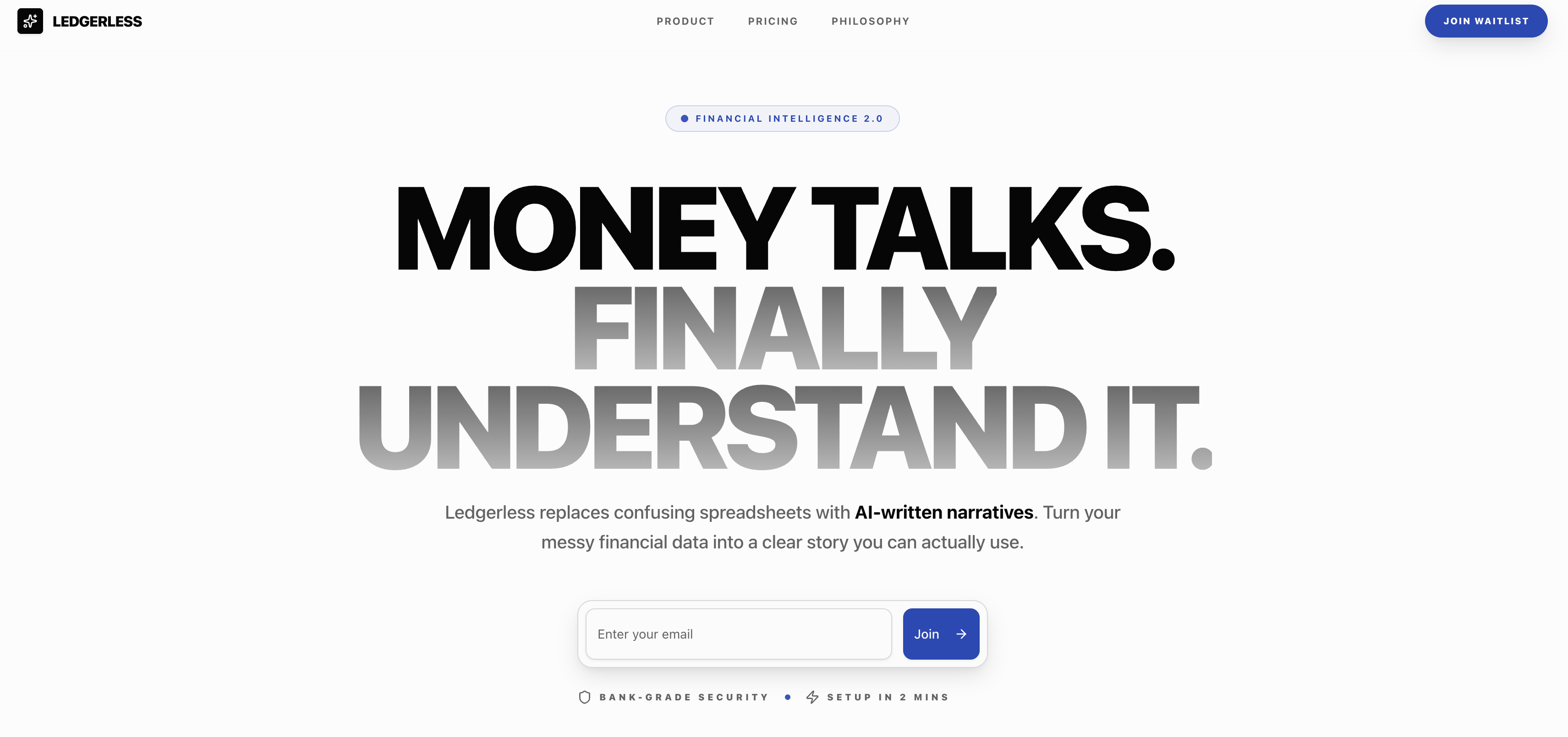 Ledgerless - Financial Intelligence Platform | Ledgerless
